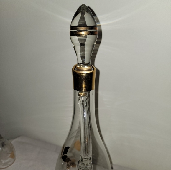 Dining | Vintage Romanian Crystal Decanter Glasses Setetched Crystal ...